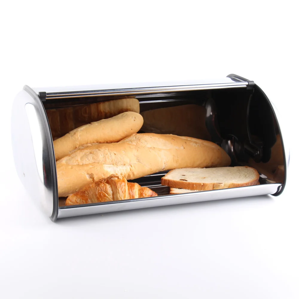 2026 Hot Sale Large Metal Bread Bin Kitchen Stainless Steel Corner ...