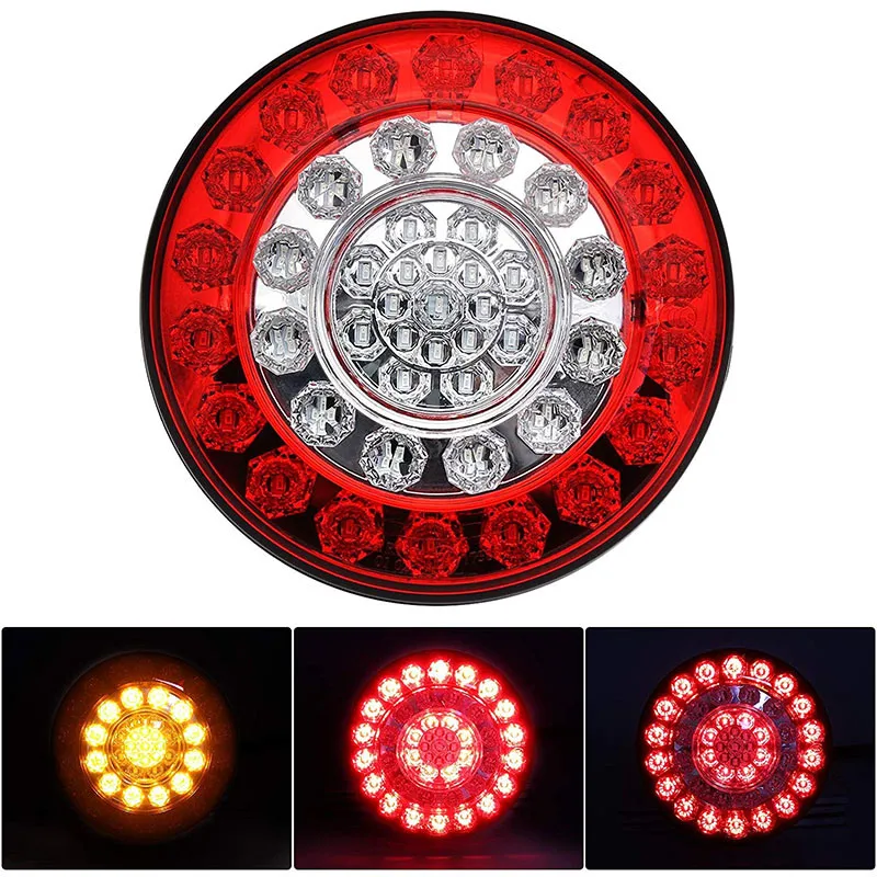 Vehicle 4 Inch Round LED Tail Light for Heavy Truck - K-LITE