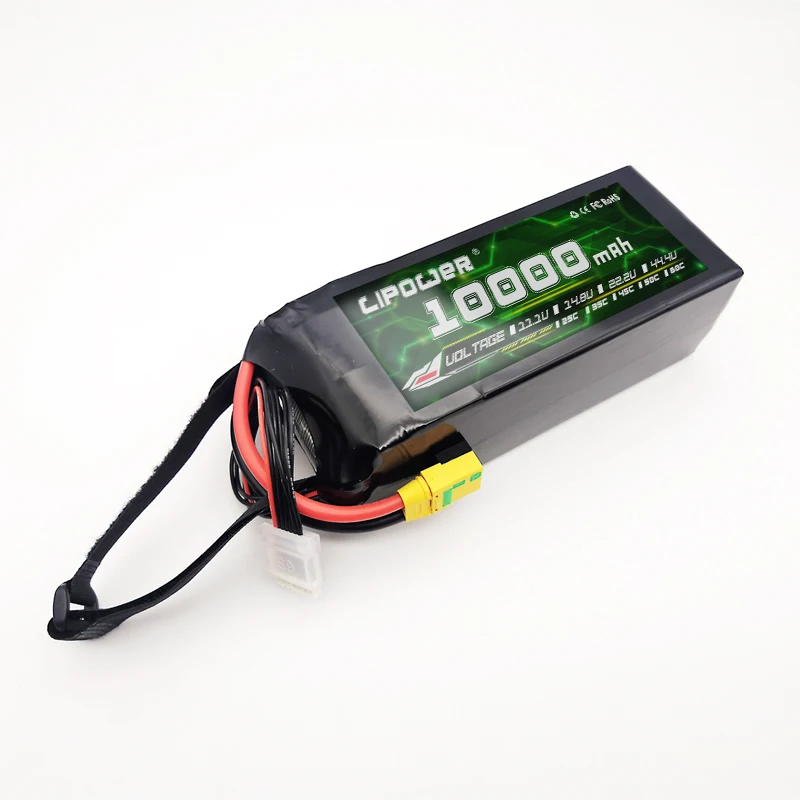 LIPOWER Factory 6S 22.2V Lithium Ion Battery Pack 3S 11.1V 10000mAh ...