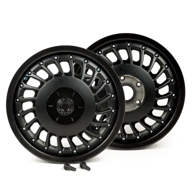 12 Inch Motorcycle Scooter Wheel Rims - Black Hub