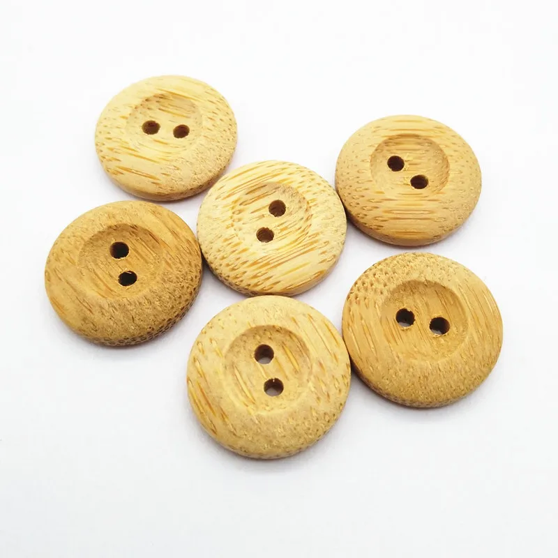 15mm 24L Natural Bamboo Button in Natural Color, Shirt Bamboo Button ...