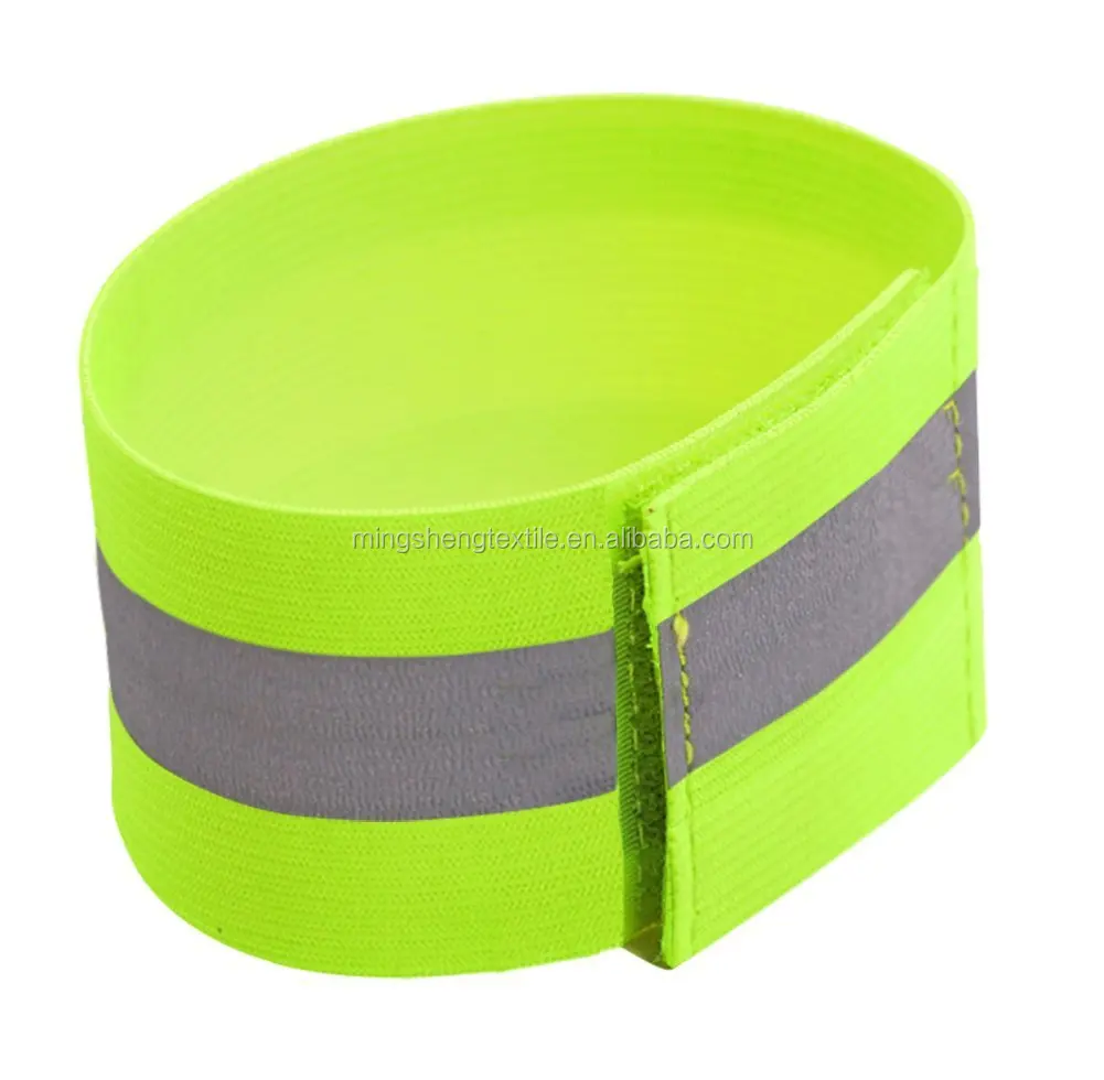 High Visibility Running Reflective Armband Safety Elastic Fluorescent ...