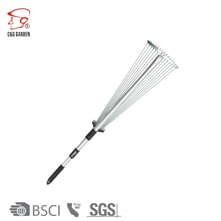 15 Tine Adjustable Aluminum Leaf Rake Rk15-204 - Buy Aluminum Leaf Rake ...