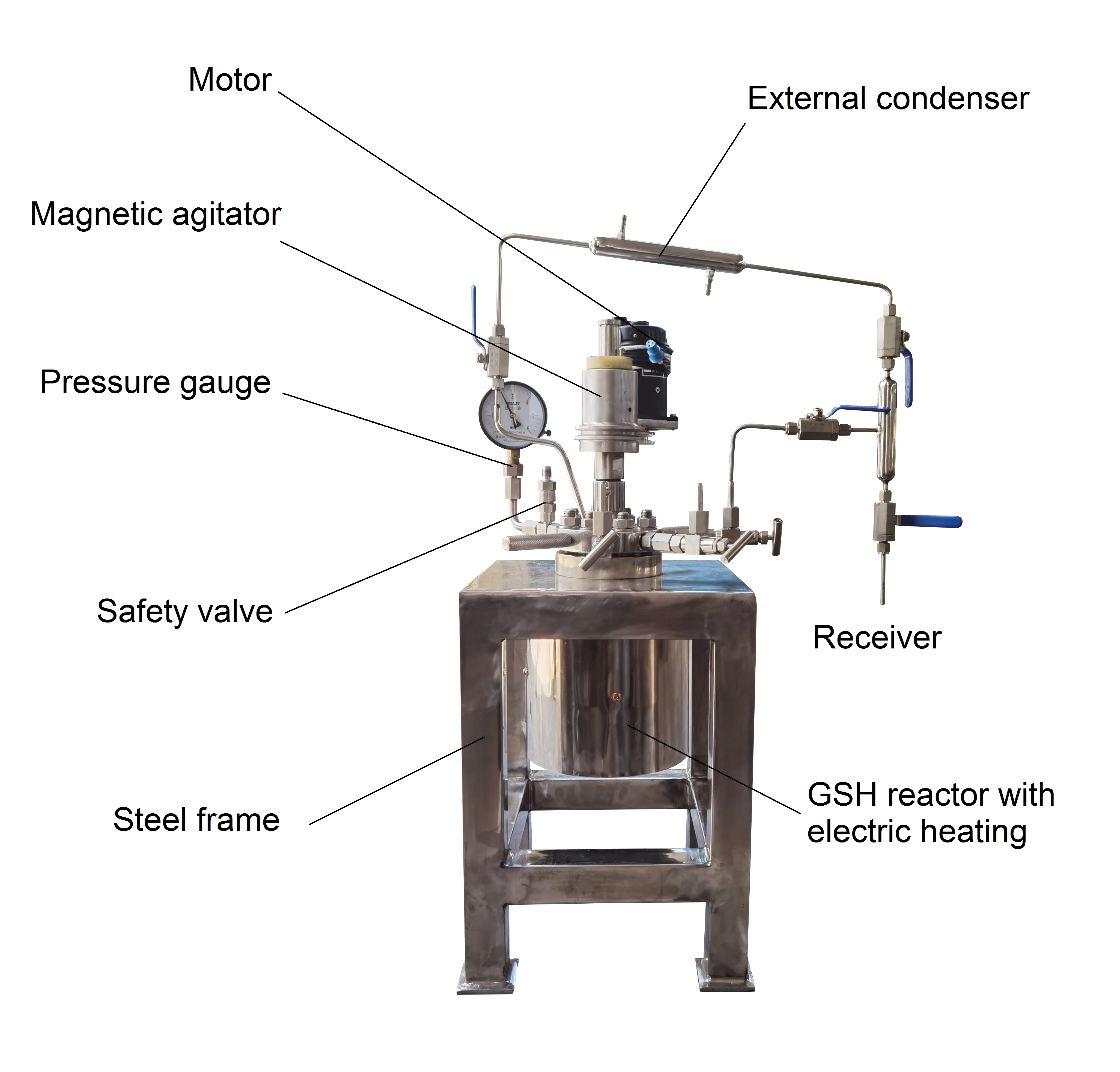 Laboratory Chemical Autoclave Reactors with Condensing System