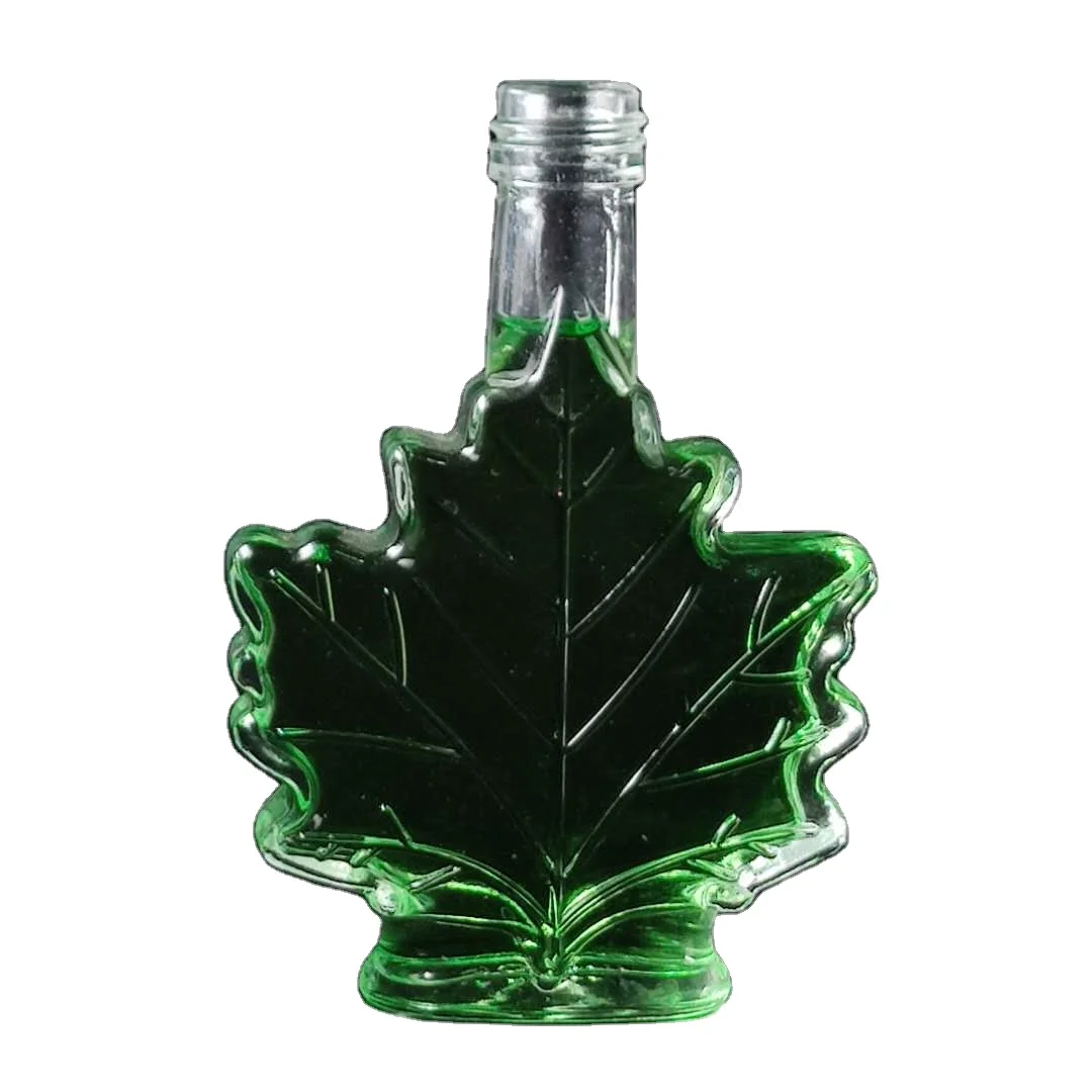 Unique Shaped Antique Gift Maple Leaf Custom Empty Mini 100ml Glass ...