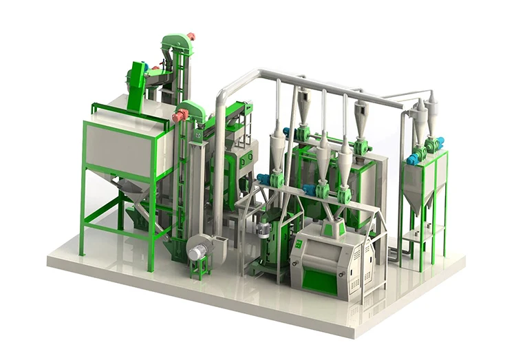 30t Maize Corn Flour Milling Process Machine Plant for Sale