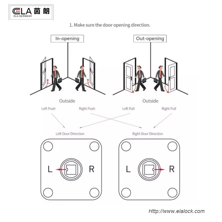 ELA Electronic Digital Lock Online Door Lock High Security password ...