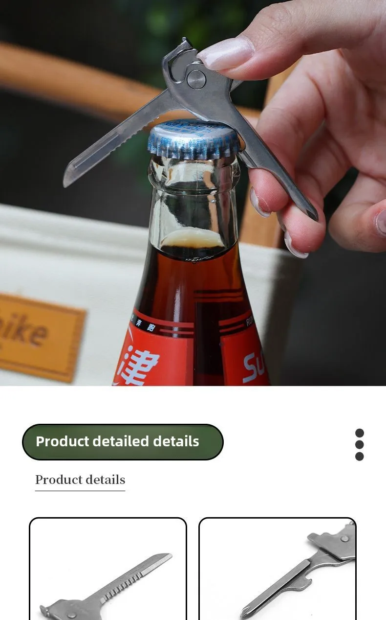 Creative Outdoor 6-in-1 Mini Knife - Stainless Steel OEM