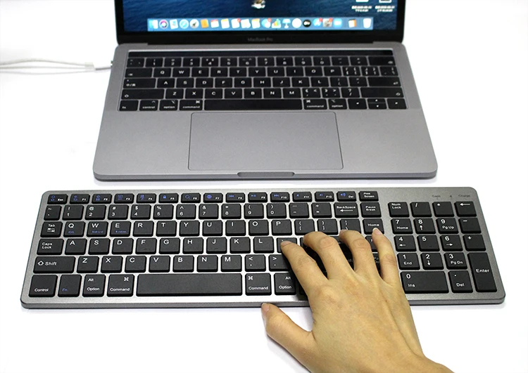 Slim Flat Metal Wireless Keyboard For Hisense Tcl Smart Tv - Buy ...