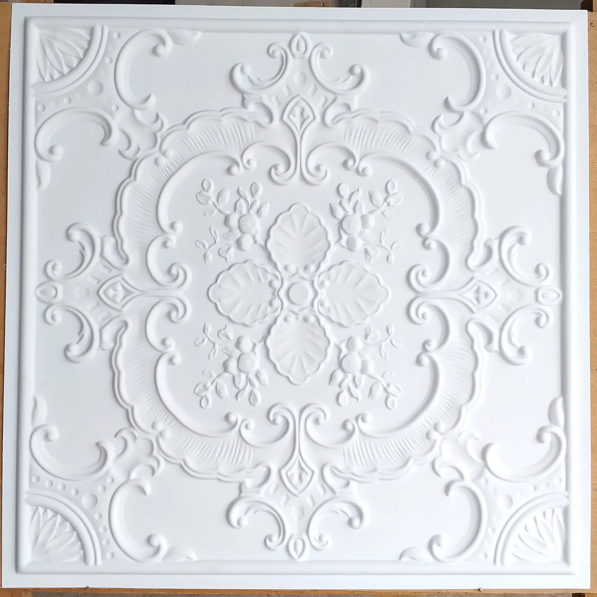 Pl19 Faux Tin Painted Victorian Style 3d Vinyl Ceiling Tiles Store ...