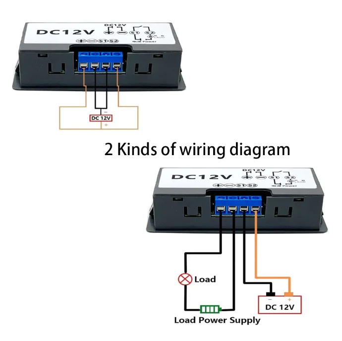 AC 110V 220V DC 12V 24V Digital Time Delay Relay - LED Display