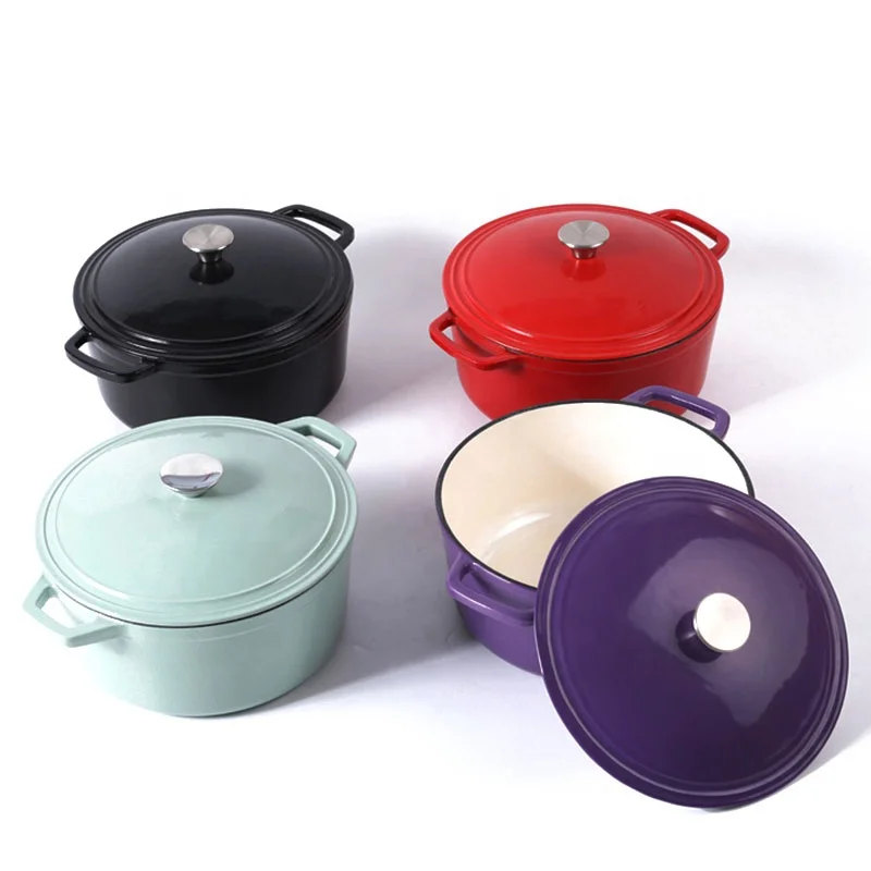 Household Soup Pot Health Preservation Non Stick Pot Cast Iron Enamel ...