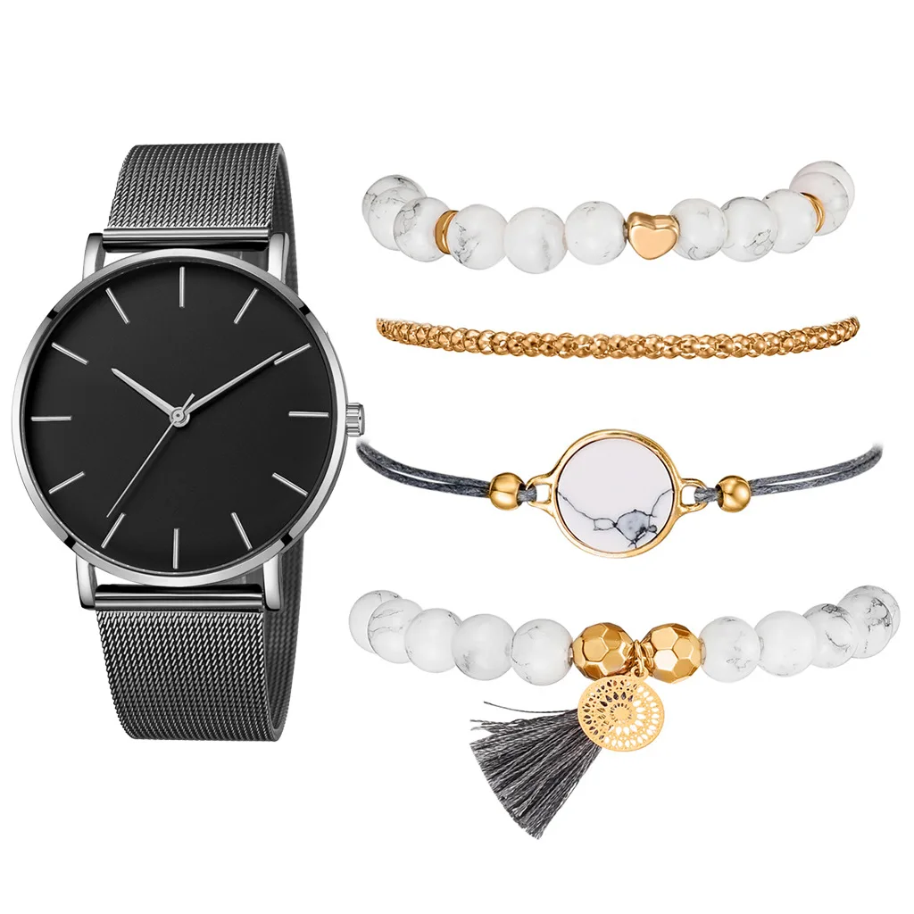 New Trend Ladies Watch Set Series Bracelet Set Simple Quartz Watch ...