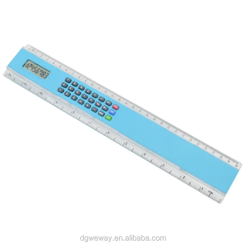30cm Multi-Function Scale Ruler with Protractor & Calculator