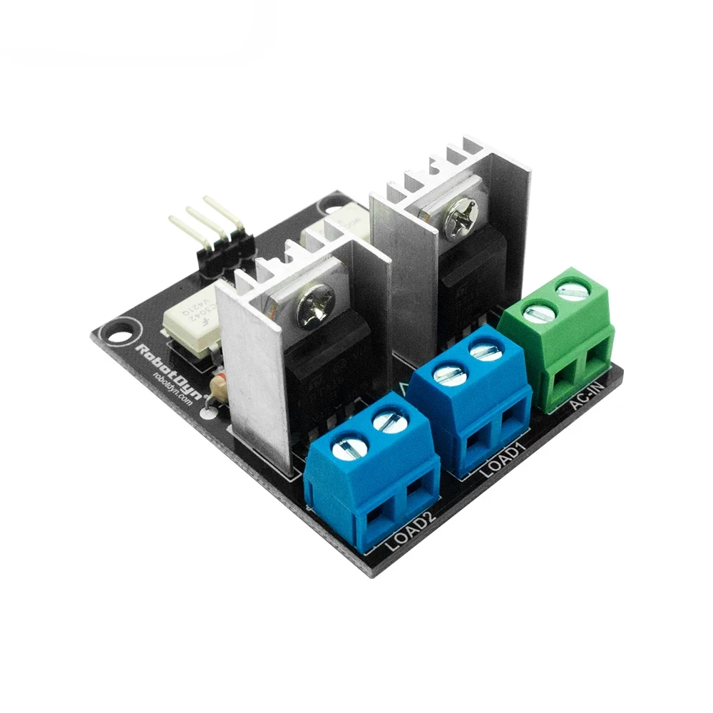 SSR - solid state relay AC Switch for microcontrollers , 2 Channel, 3 ...
