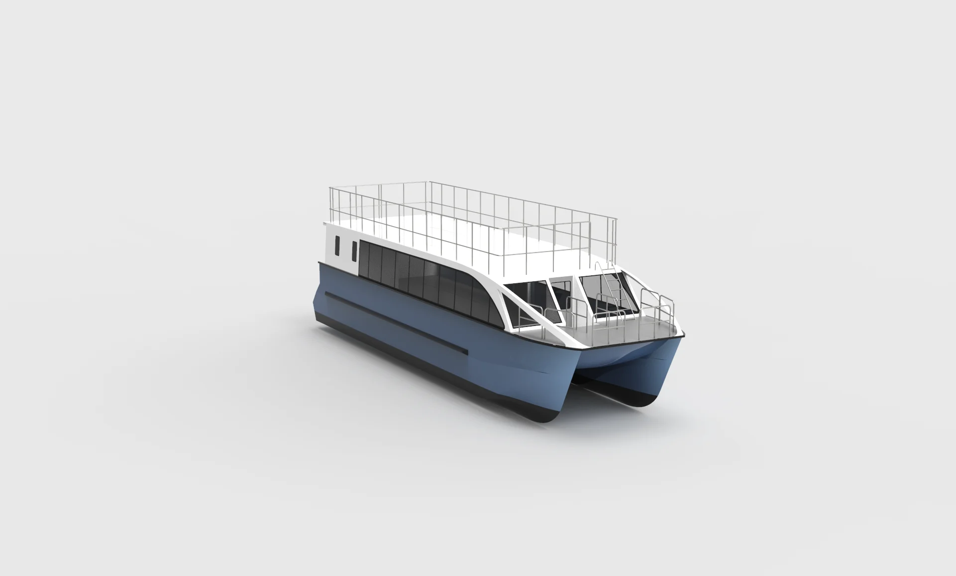 15m Aluminum Catamaran with 600hp Inboard Engines for Sale