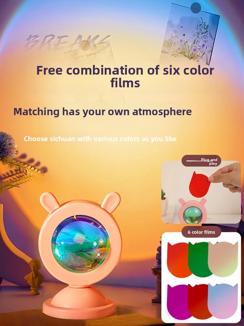 Hot-Selling Sunset Light LED Photo Lighting Touch Control Indoor ...