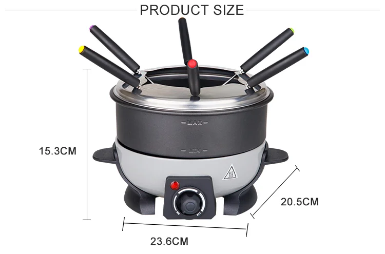 Mini Chocolate Raclette Cheese Party Fondue Maker Set