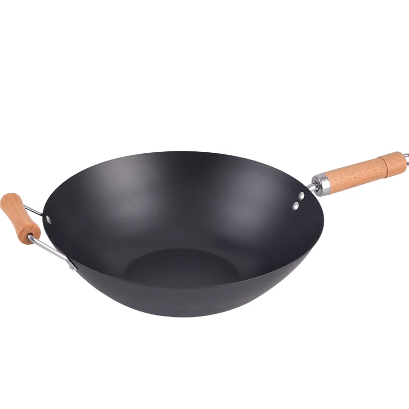 Custom Chinese Kitchenware - 1.5mm Non Stick Carbon Steel Wok