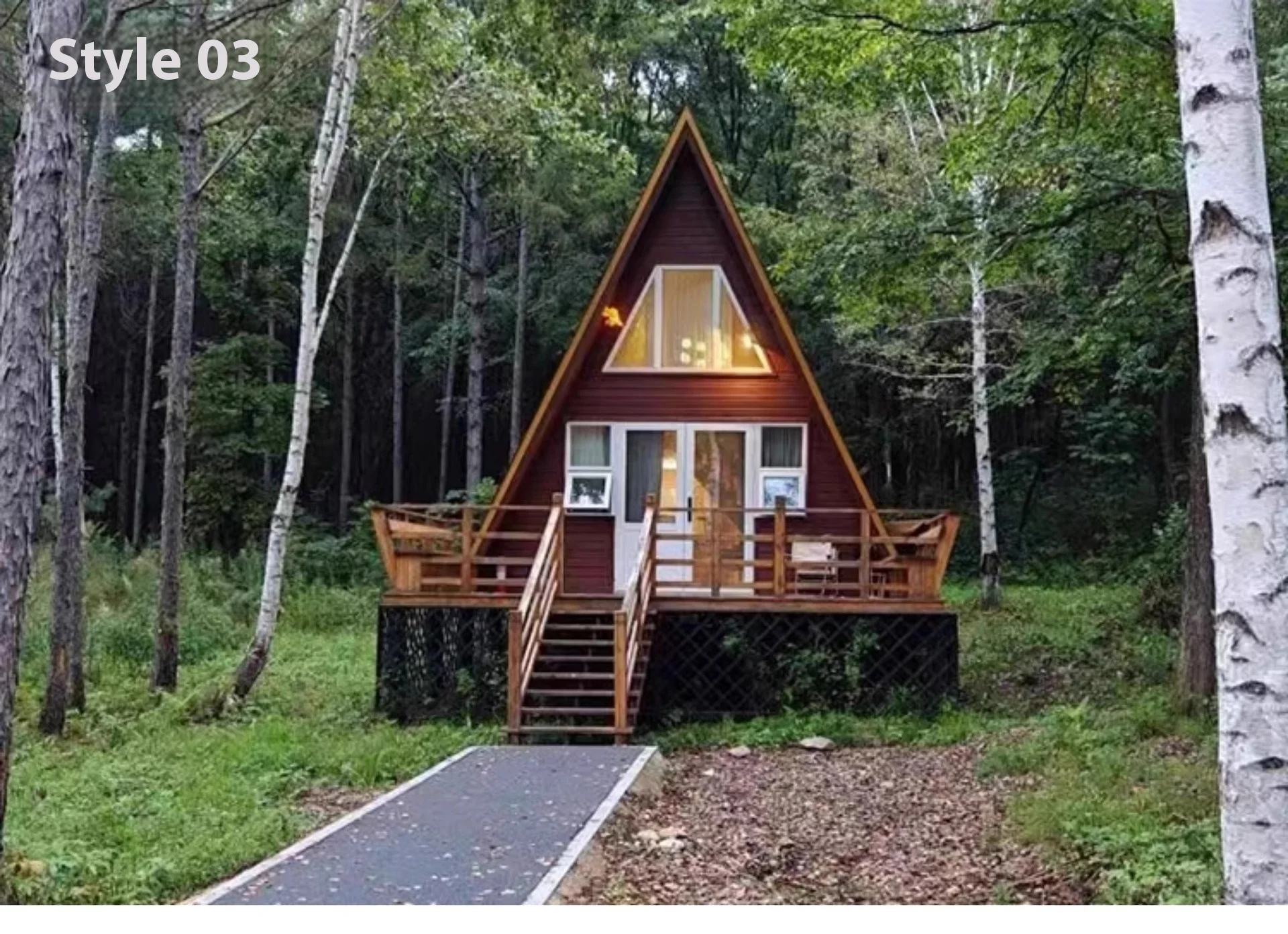 Net Red Modern Design Anticorrosive Wooden House Prefab