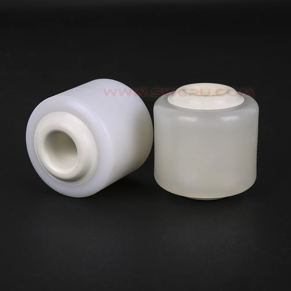 Customized U / V Grooved Small Hard Plastic Abs Concave Cable Rollers ...