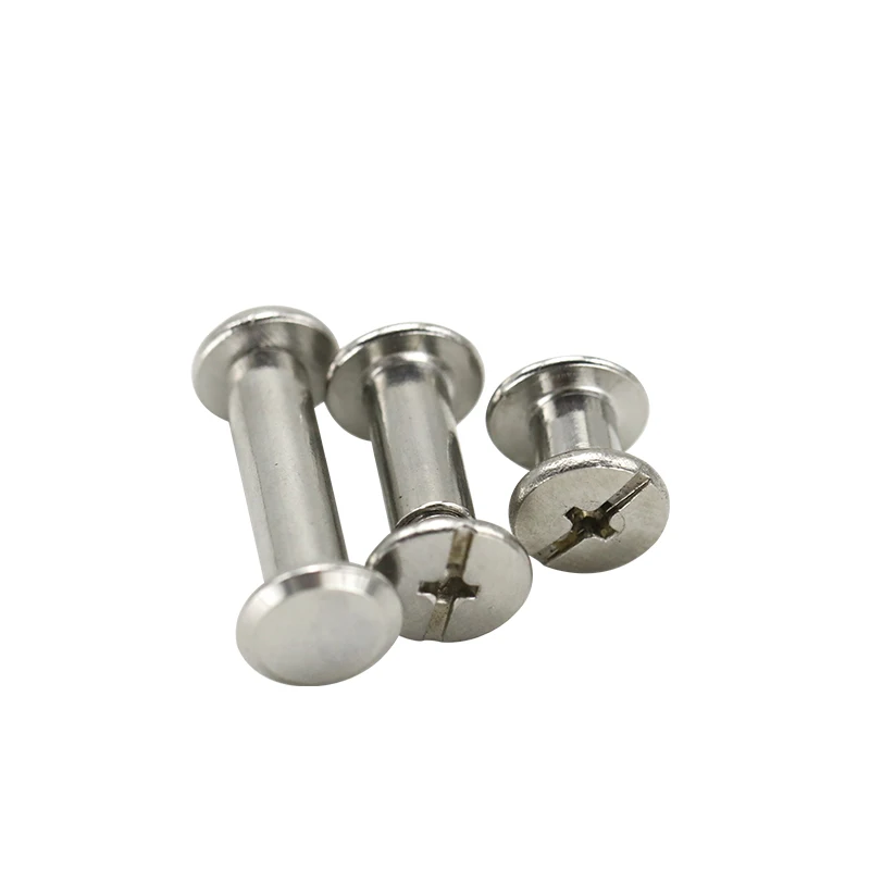 Fastener Product Ss304 Flat Stainless Steel Chicago Screw For Leather ...