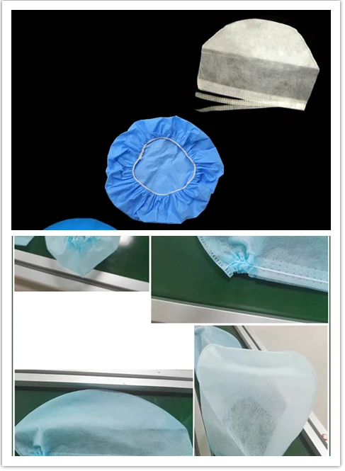 Full-auto Doctor Caps Disposable Medical Elastic Cap and Tie on Doctor ...