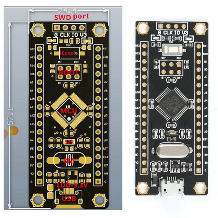 Stm32f103c8t6 Minimum Development Board Module Stm32 Stm32f Mcu Core Board Micro Usb For Ardu