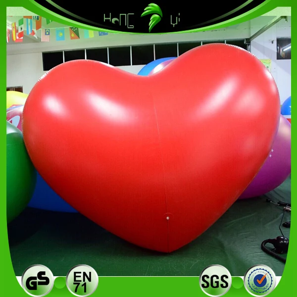 Custom Made Inflatable Helium Balloons - Giant Red Hearts