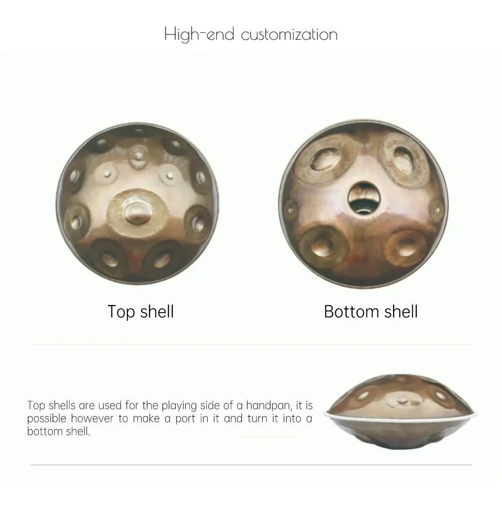 Jelo A-h-12 Ember Steel Drum Handpan Hand Pan D Kurd 19 Notes New ...