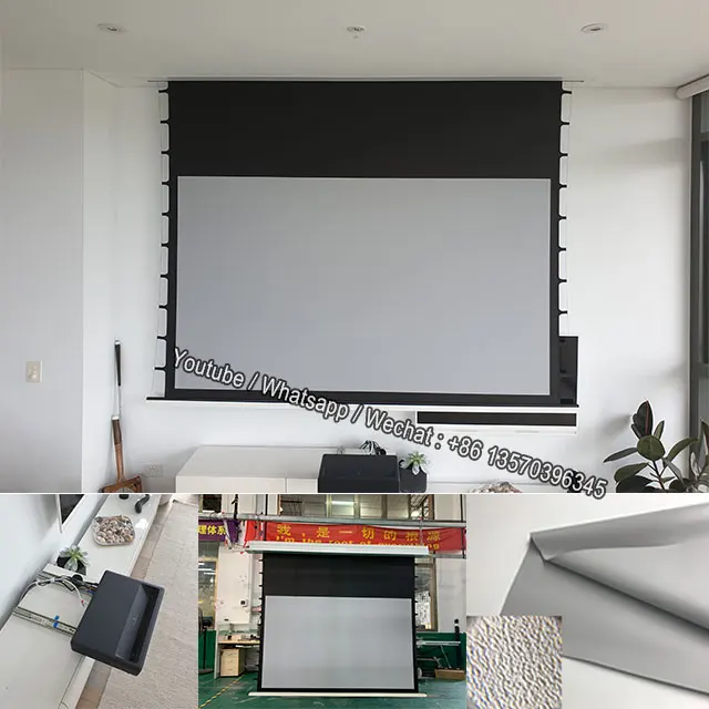 4k Flexible White Screen Curved Thin Bezel Projector Screen 100-200 ...