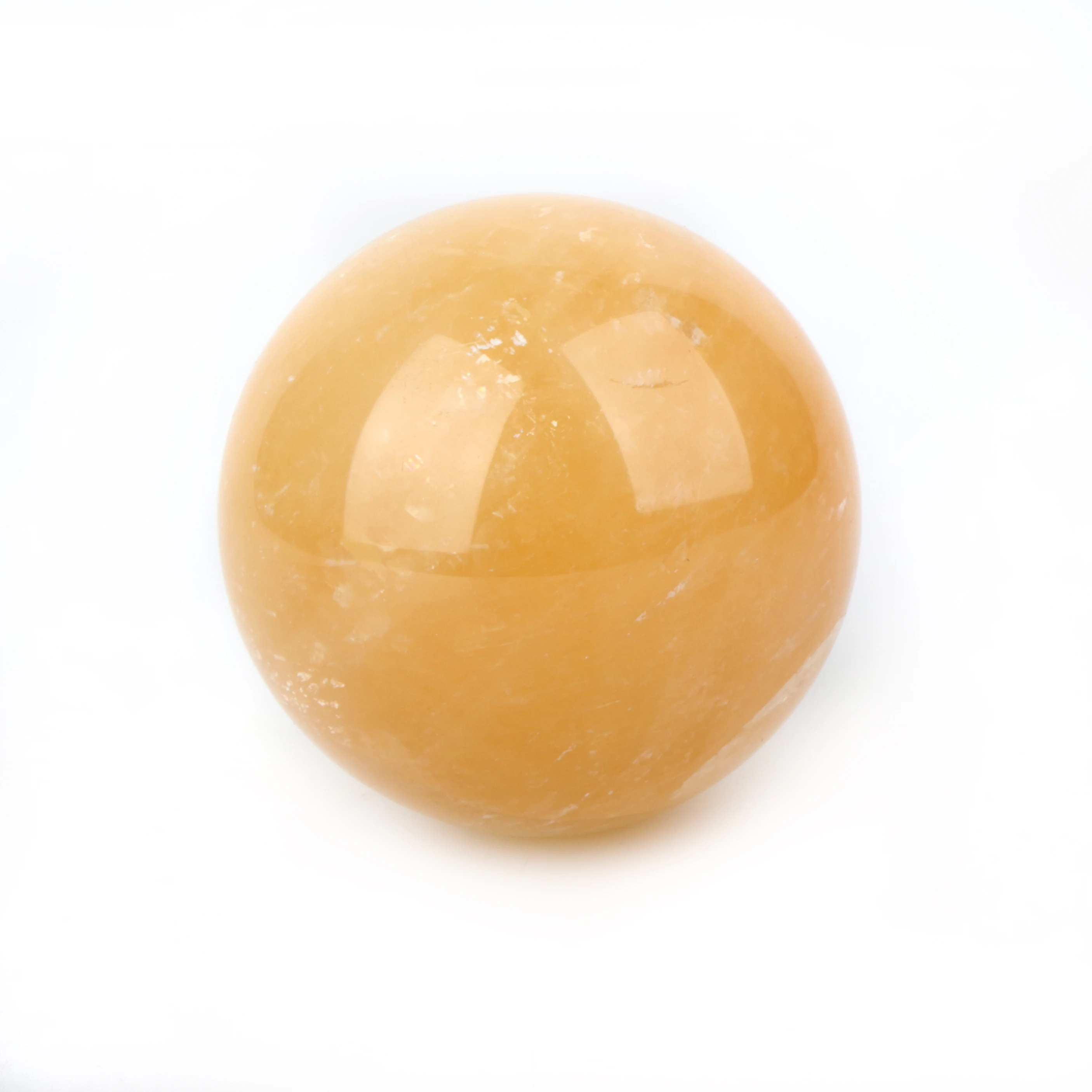 Wholesale Natural Yellow Calcite Crystal Spheres for Home Decoration
