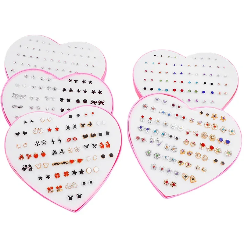 Plastic Box Packaging Simple Acrylic Resin Set Earrings Female Earrings ...