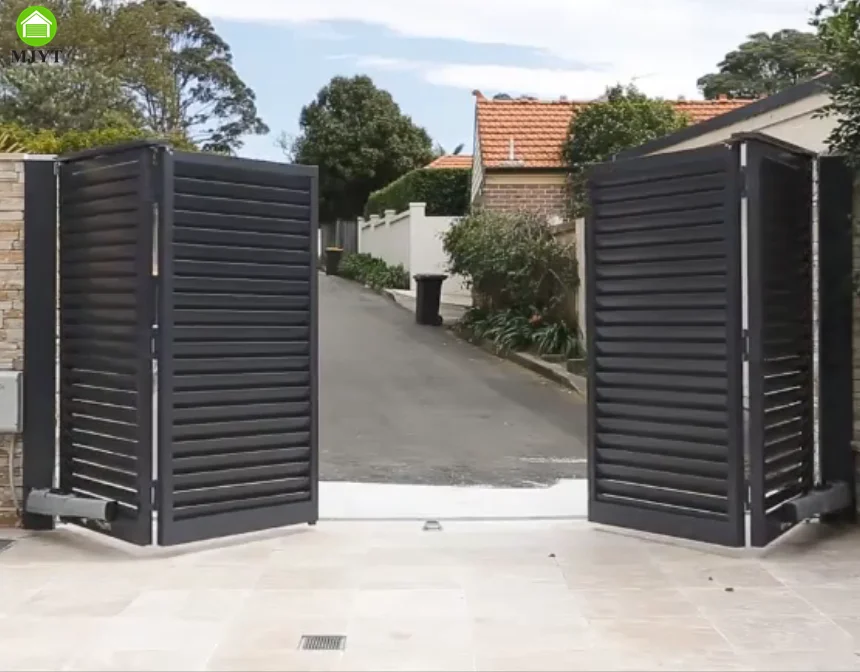 Aluminum Privacy Estate Gates Automatic Electric Louver Driveway Gates ...