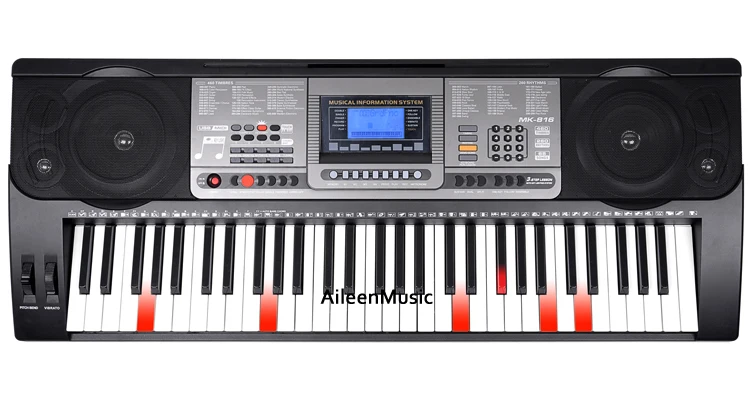 61 Keys Lighting Electronic Keyboard (EK61224) - 128tones