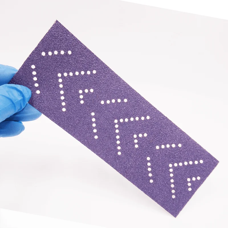 Saber 70x198mm Purple Abrasive Strips - 240 Grit Sandpaper