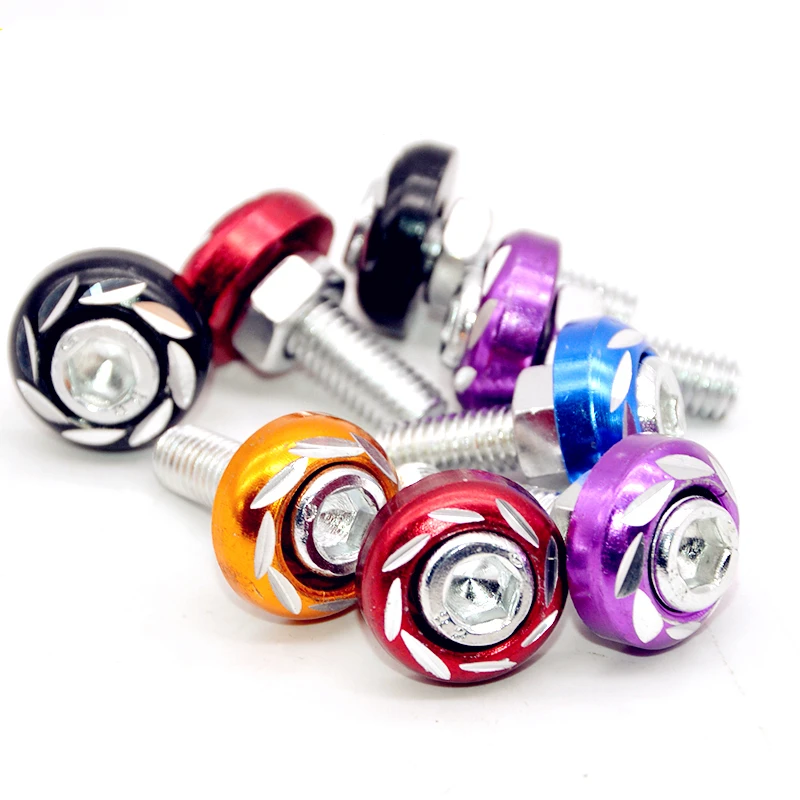 M6 Colorful Aluminum Washers for Motorcycle & Car Mods