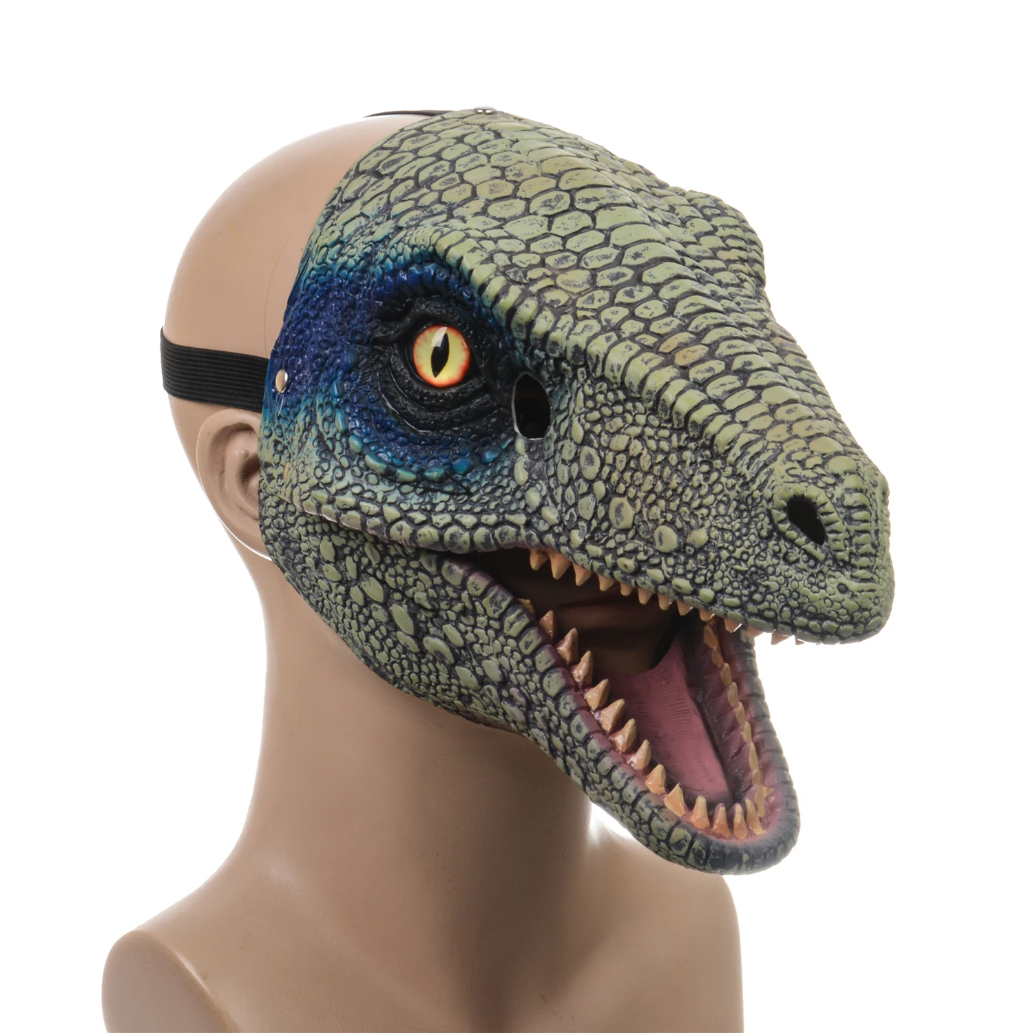 Realistic Kids Dinosaur Head Mask Halloween Christmas Latex Cosplay ...
