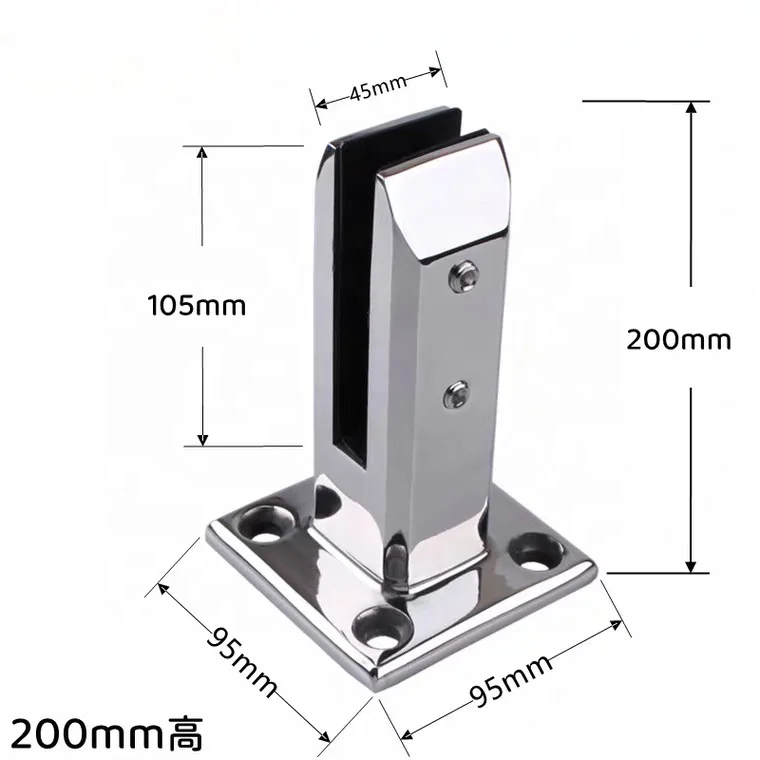 Frameless Glass Railing Stainless Steel Satin Mirror Pool Fence Glass ...