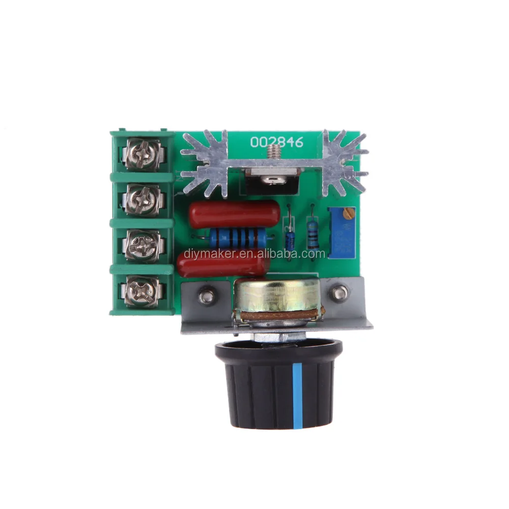 Pwm Ac 50 220v 25a 2000w Motor Controller Scr High-power Electronic ...