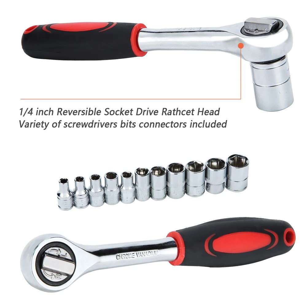 SOLUDE 93 Piece Professional Repair Tools for Home & Auto