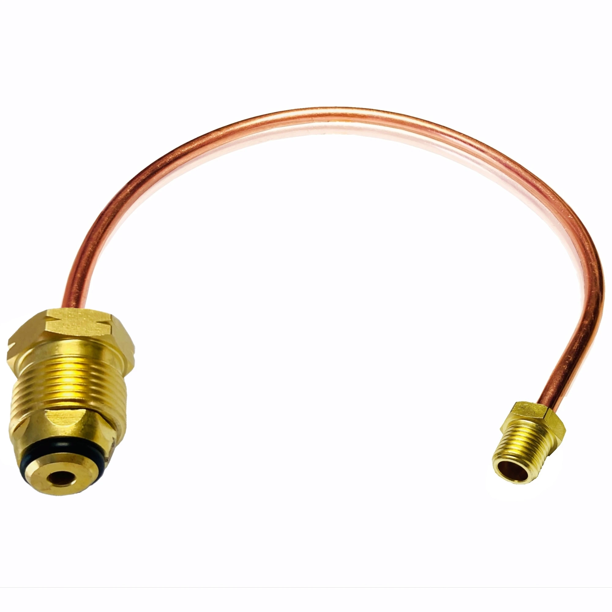 RV Changeover Regulator Copper Pigtail Line POL X 1/4" NPT