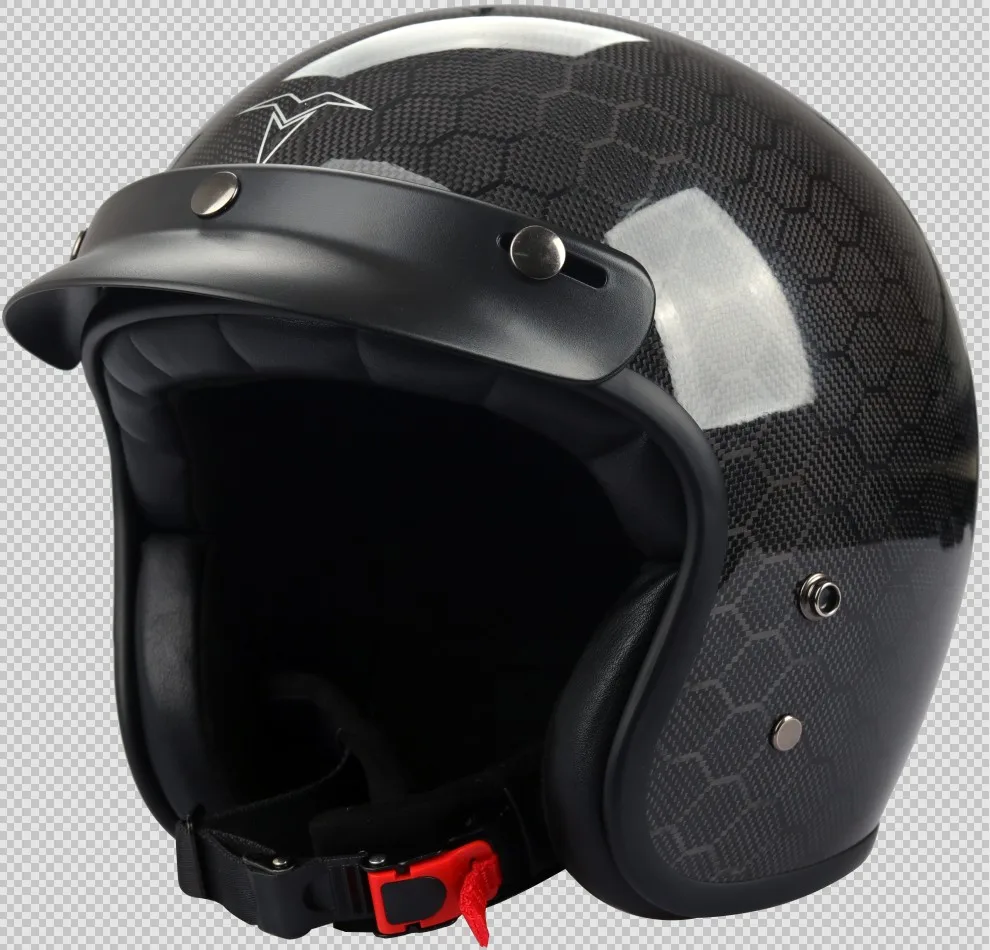 2023 Ece Op654 Carbon Fiber Hexagon Shape Weave Open Face Motorcycle ...