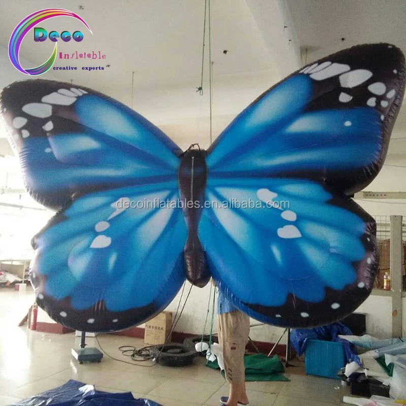 Custom Party Inflatable Butterflies Hangable Colorful Giant Inflatable ...