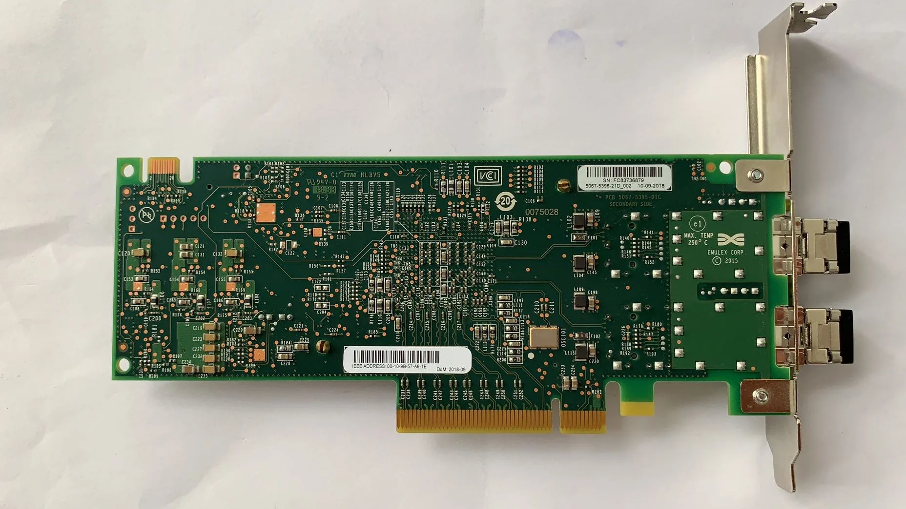 LPe31002 LPE31002-AP双端口SFP + 16Gb光纤通道PCI-E x8 HBA适配器RXNT1 0RXNT1 ...