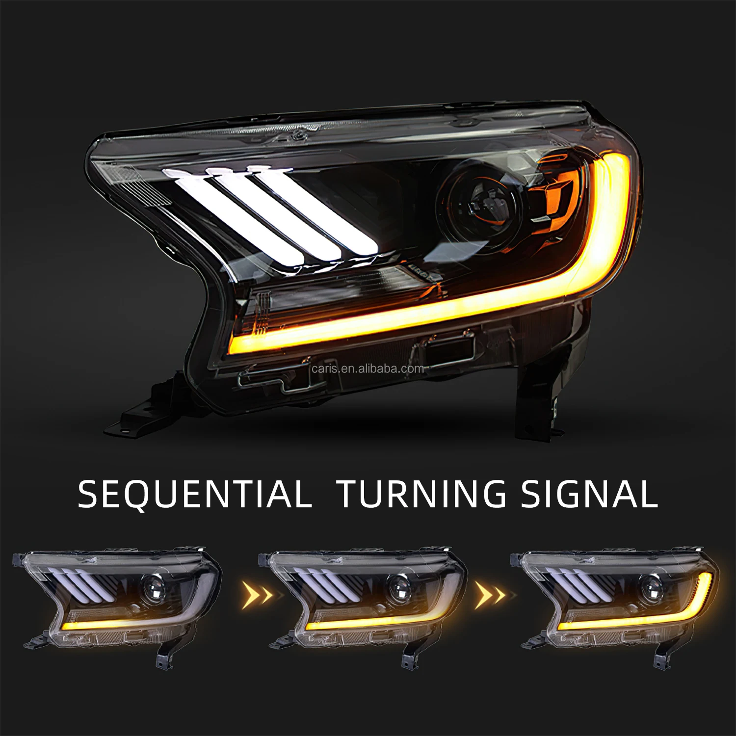 Car Lights Led Auto Headlamp For Ranger Raptor Mustang Style Light T6 ...