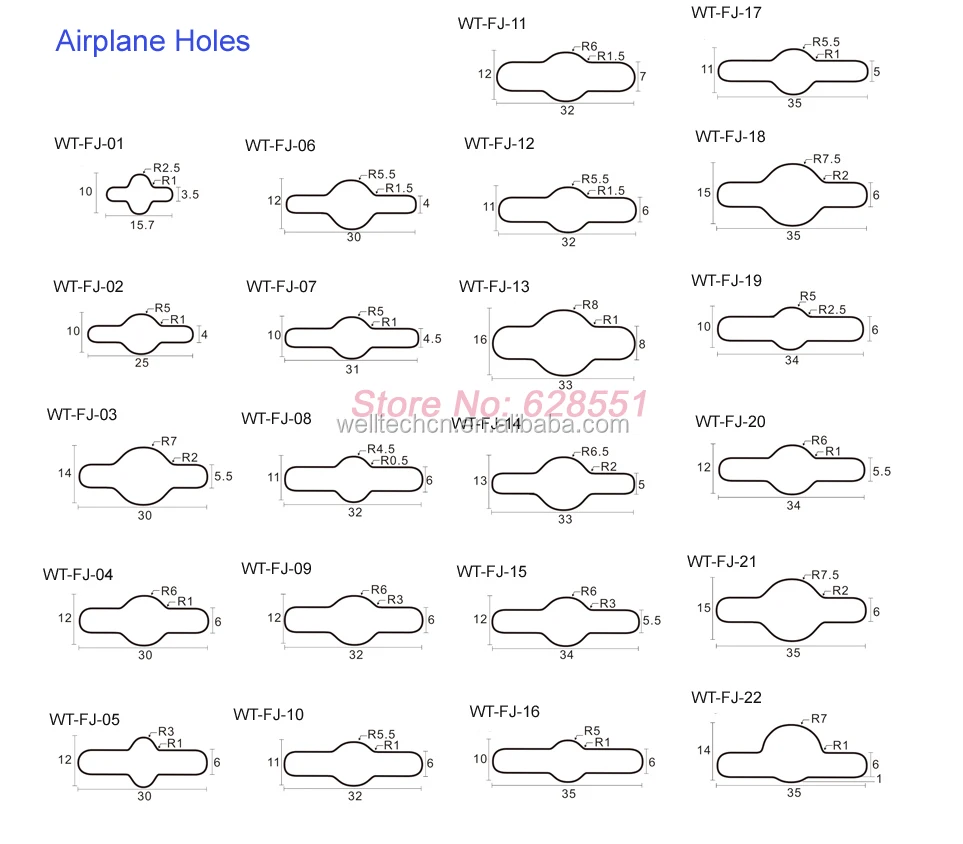 Custom Airplane Hole Puncher Pneumatic Punch Machine Sizes 30mm*12mm ...