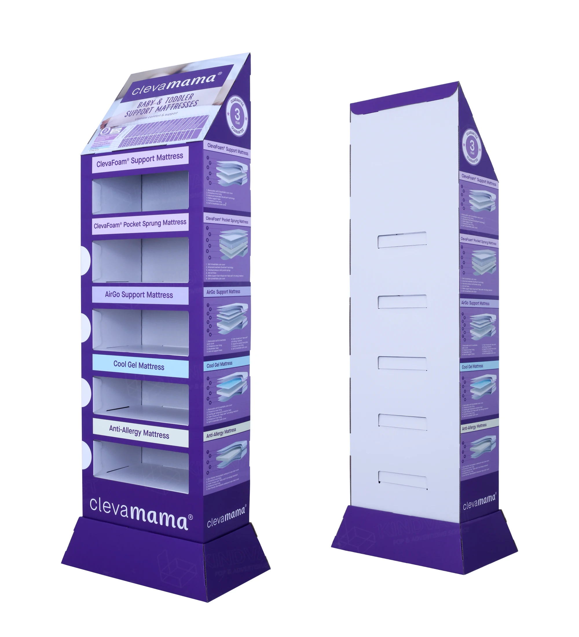 Customized Logo 5 Shelves Display Floor Cardboard Display Stand Retail ...