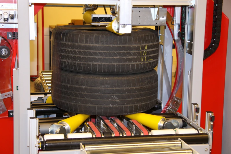 2020 New Model Automatic Tyre Tire Stretch Film Orbital Wrapper Packing ...