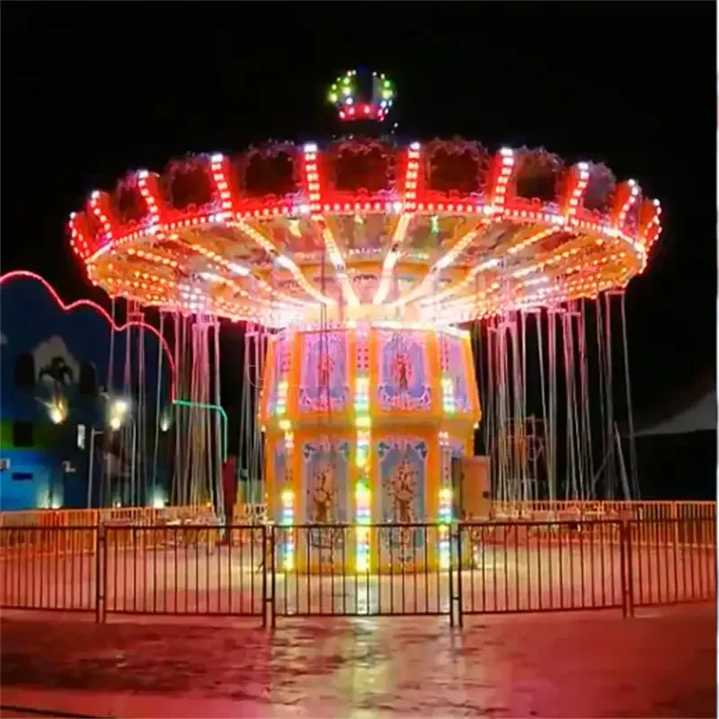 Flying Chair Park Toy Swing Ride Rides 24 Chair Horse Swing Swinging ...